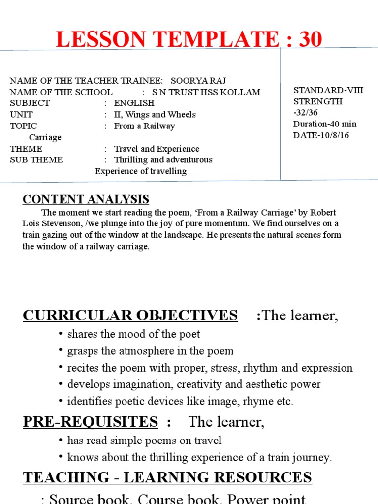 4-7-16 Ict Lesson Plan | Download Free PDF | Poetry | Educational ...
