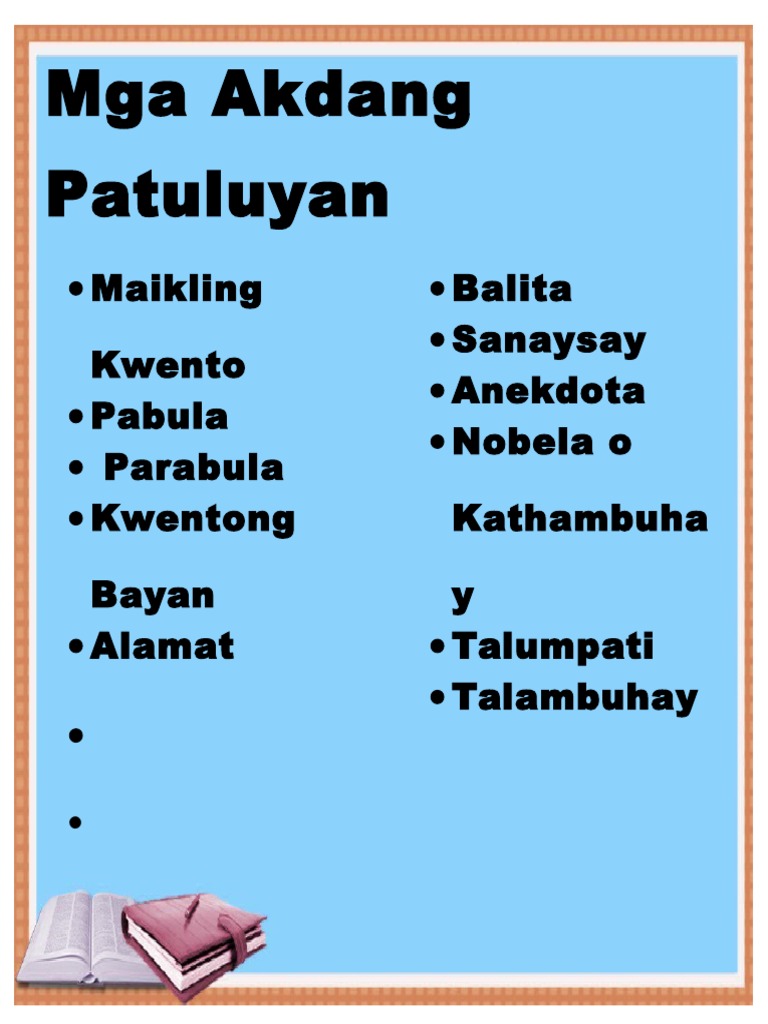 Mga Akdang Patuluyang | PDF