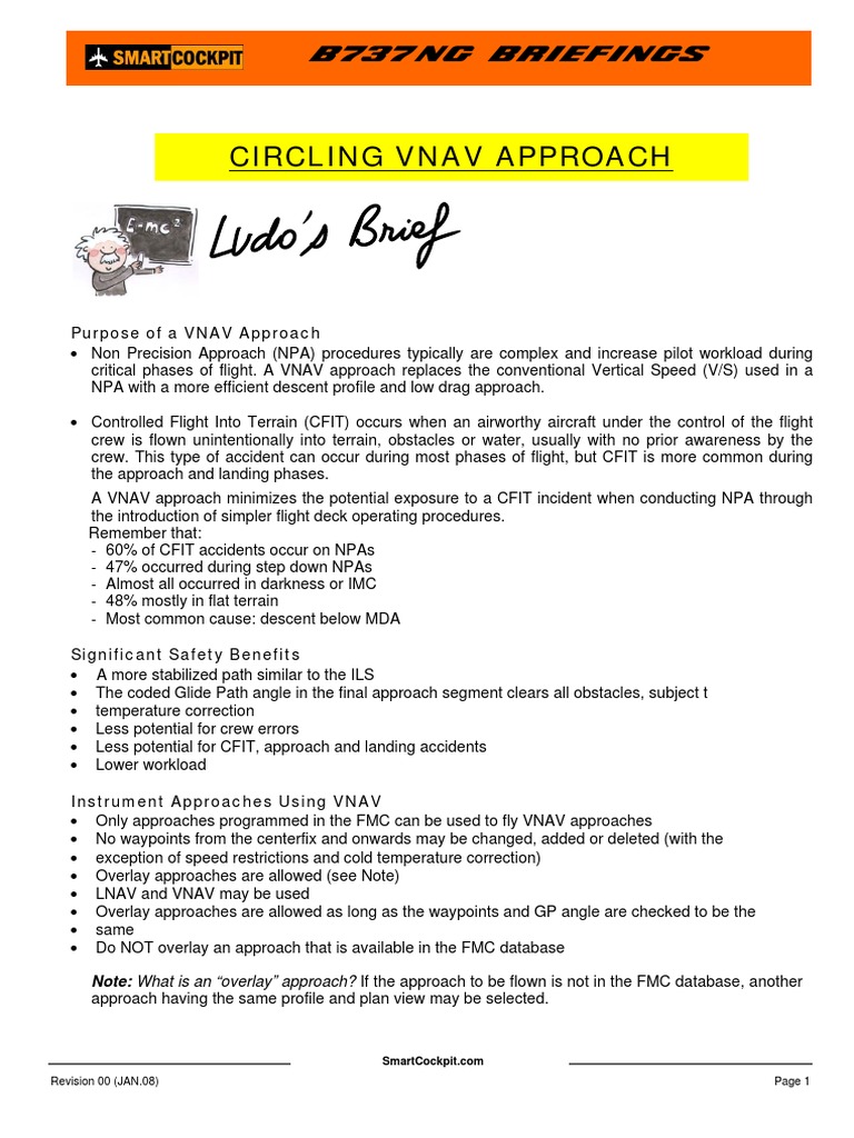 B737-VNAV Circling Approach According To Ryanair Procedures | PDF ...