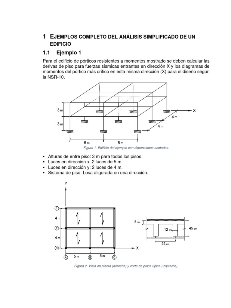 Ejemplos Análisis Edificio Completo | PDF | Rigidez | Elementos arquitectónicos