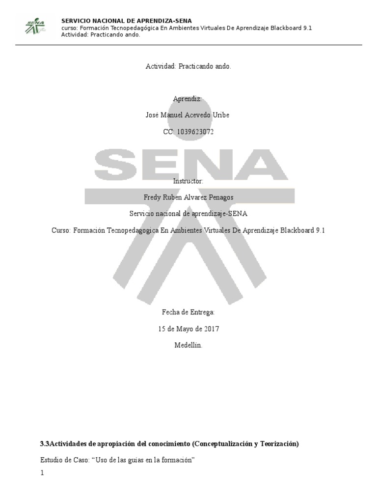 Plantilla para Trabajos SENA | PDF | Aprendizaje | Maestros