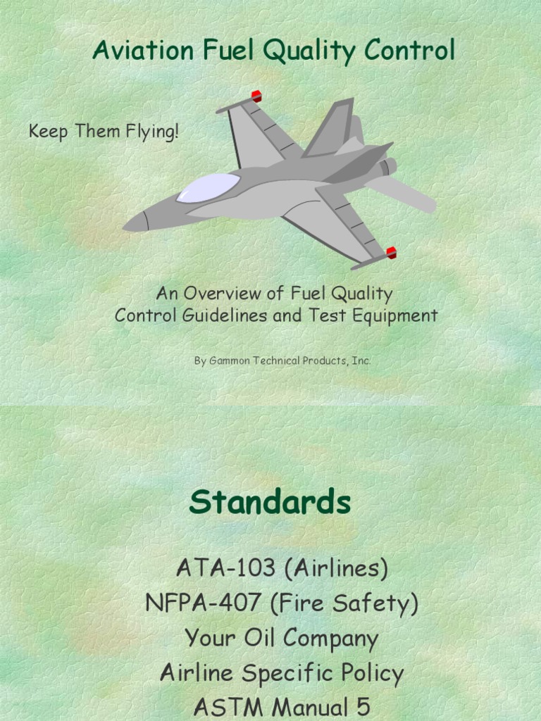 Aviation Fuel Quality Control Guide | PDF | Aerial Refueling | Pipe ...
