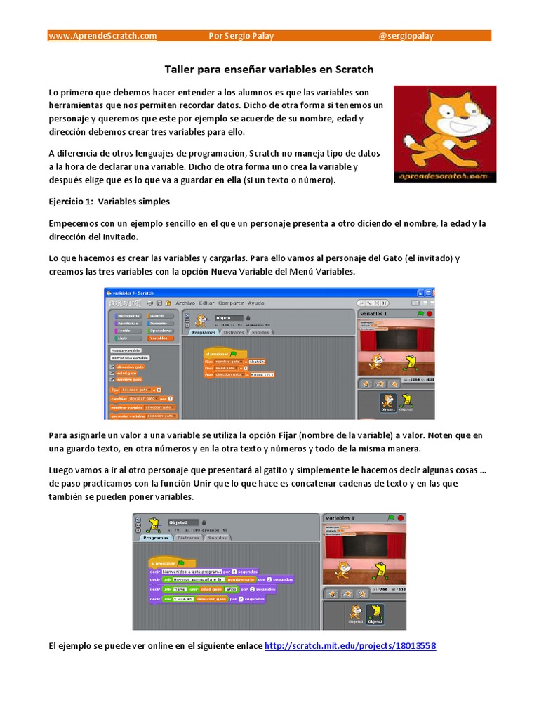 Crear Variables | Descargar gratis PDF | Variable (informática ...