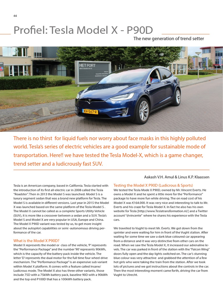 Review Tesla Model X | PDF | Tesla Model S | Autonomous Car