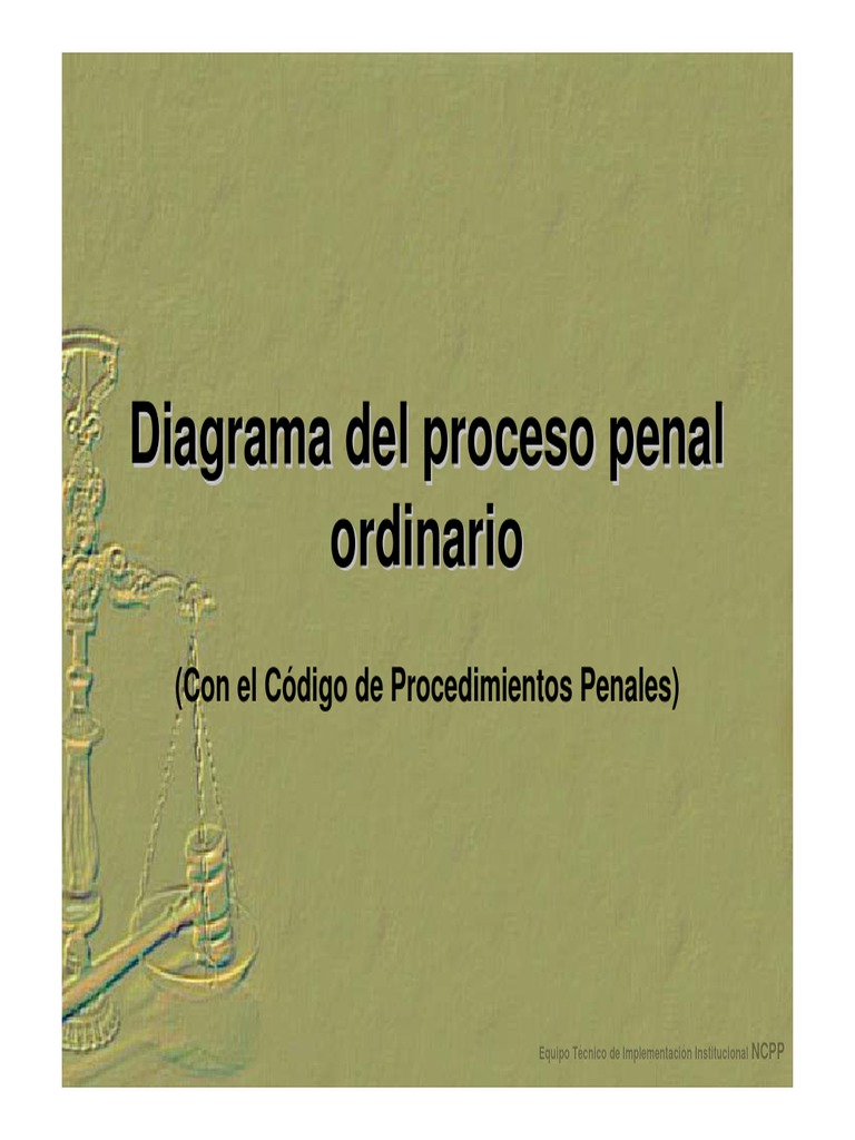 Diagrama del Proceso Penal | PDF | Procedimiento Criminal | Policía