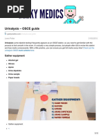 Urinalysis OSCE Procedure Guide | PDF | Urine | Diabetes