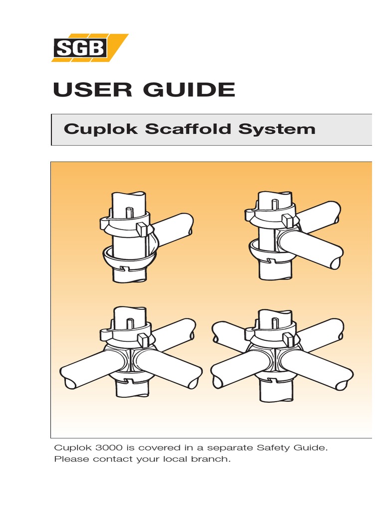 Cuplok Scaffold System User Guide | PDF | Scaffolding | Manufactured Goods