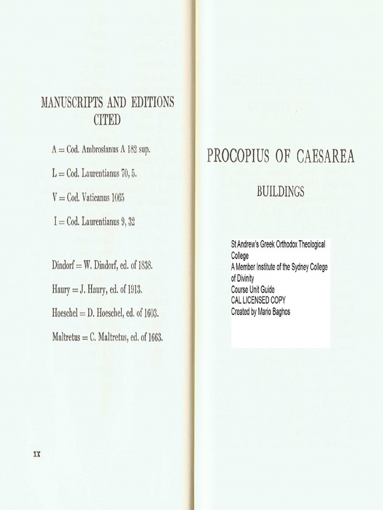 10 Procopius Buildings PDF | PDF