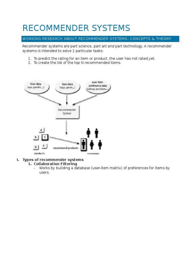 Recommender Systems Pdf Applied Mathematics Cognitive Science