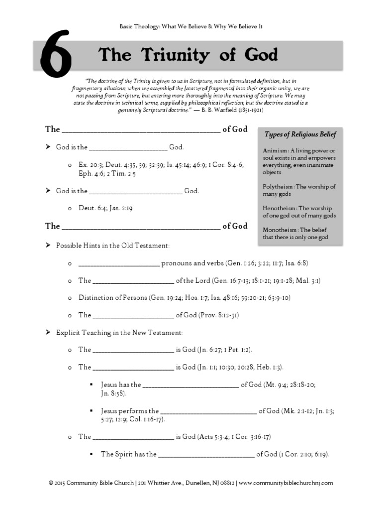 06 The Triunity of God | PDF | God In Mormonism | Trinity