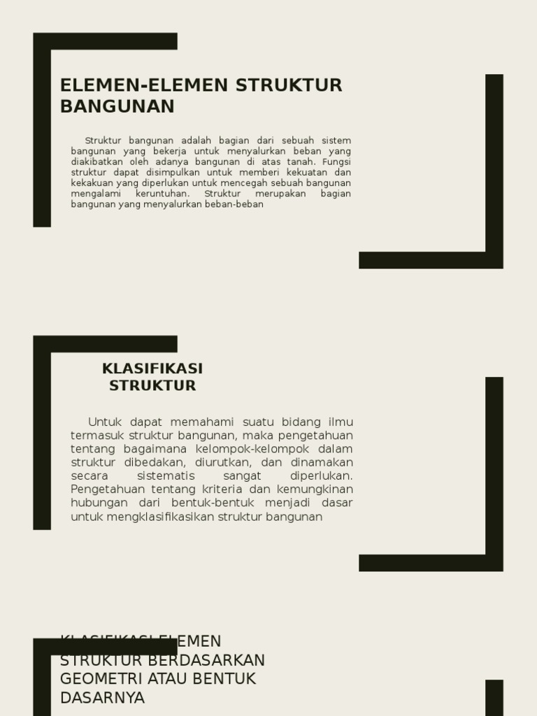 Elemen-Elemen Struktur Bangunan