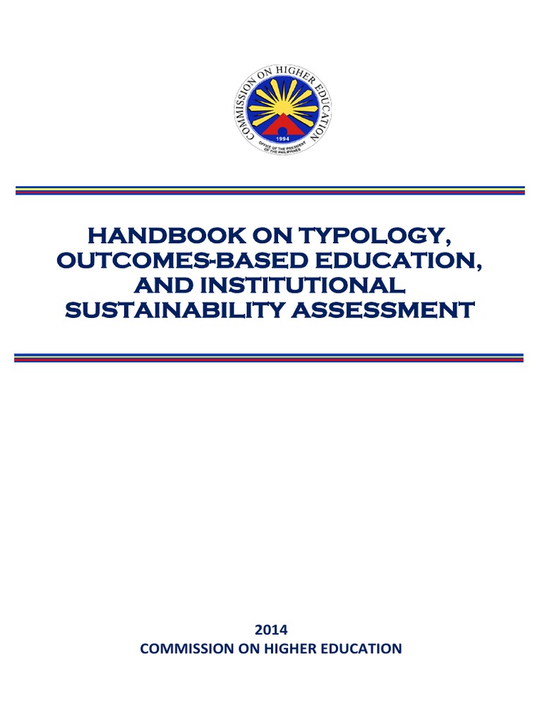 CHED Handbook On Typology, OBE and ISA | PDF | Academic Degree | Quality Assurance
