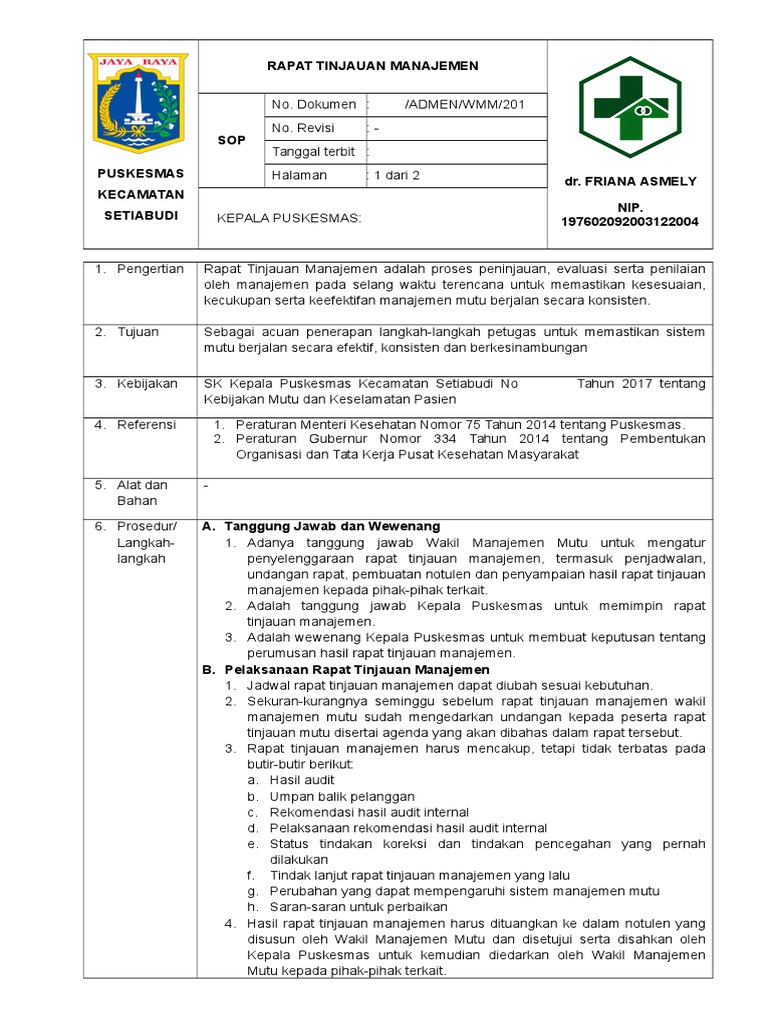 3.1.2.3 Sop RTM | PDF | Teknologi & Rekayasa