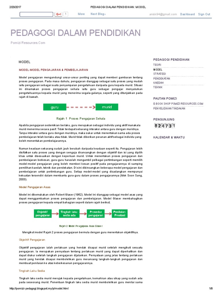 Pedagogi Dalam Pendidikan - Model | PDF