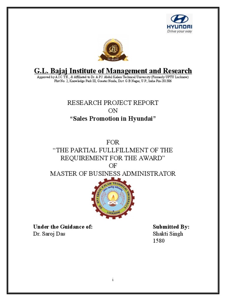 Internship Report For MBA | PDF | Marketing | Automotive Equipment