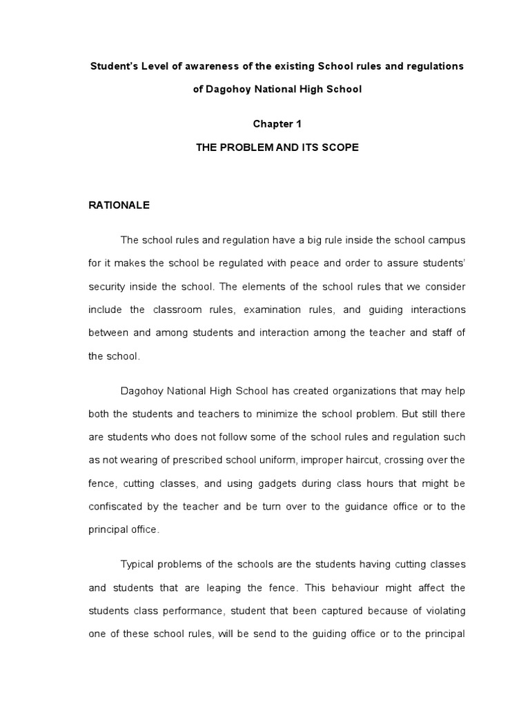 Student Practical Research 2 | PDF | Cognition | Schools