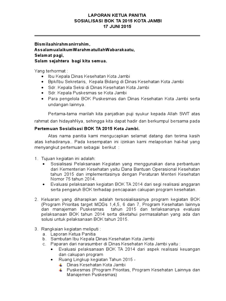 Laporan Ketua Panitia Pdf - Riset