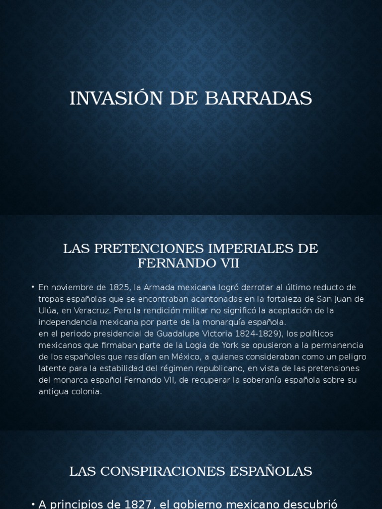 Consecuencias de la Invasión de Barradas | PDF | España | México