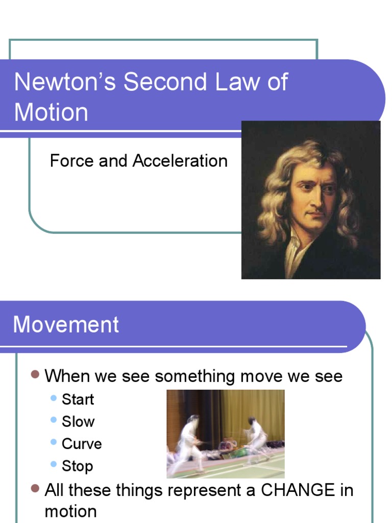 CH 5 Newton's Second Law of Motion | PDF