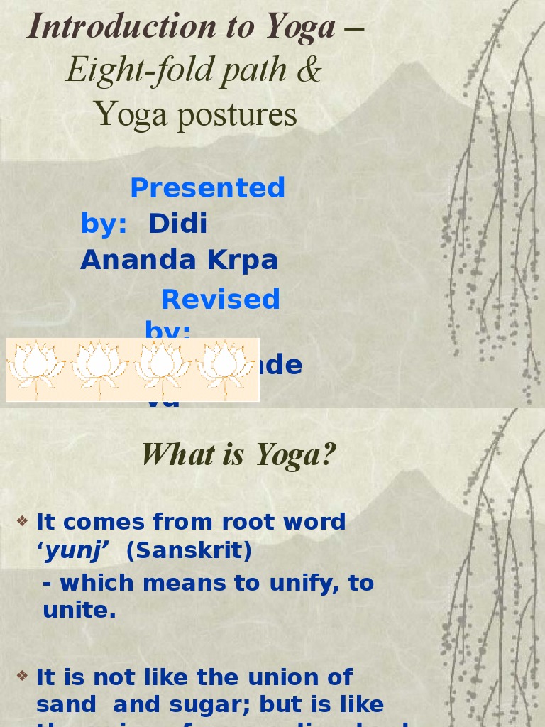 Introduction to Yoga and Postures | PDF | Yoga | Asana