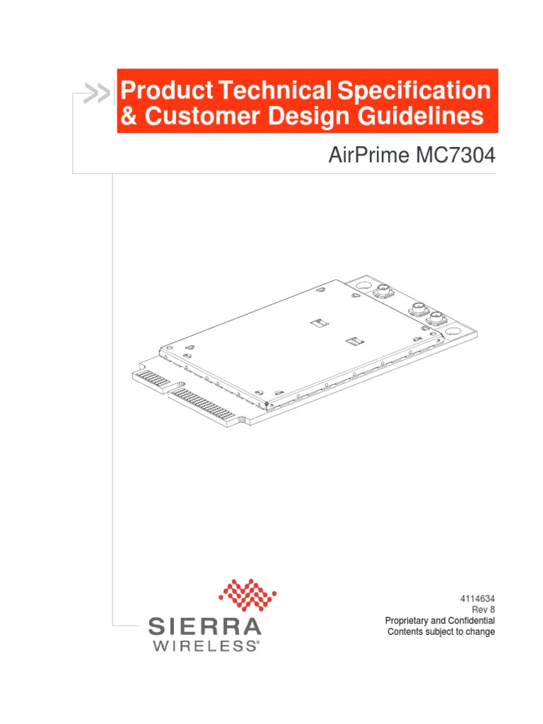 Sierra Wireless MC7304 PDF | PDF | High Speed Packet Access | General ...