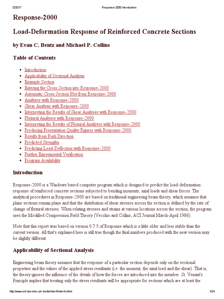 Response 2000 Introduction | Download Free PDF | Strength Of Materials ...