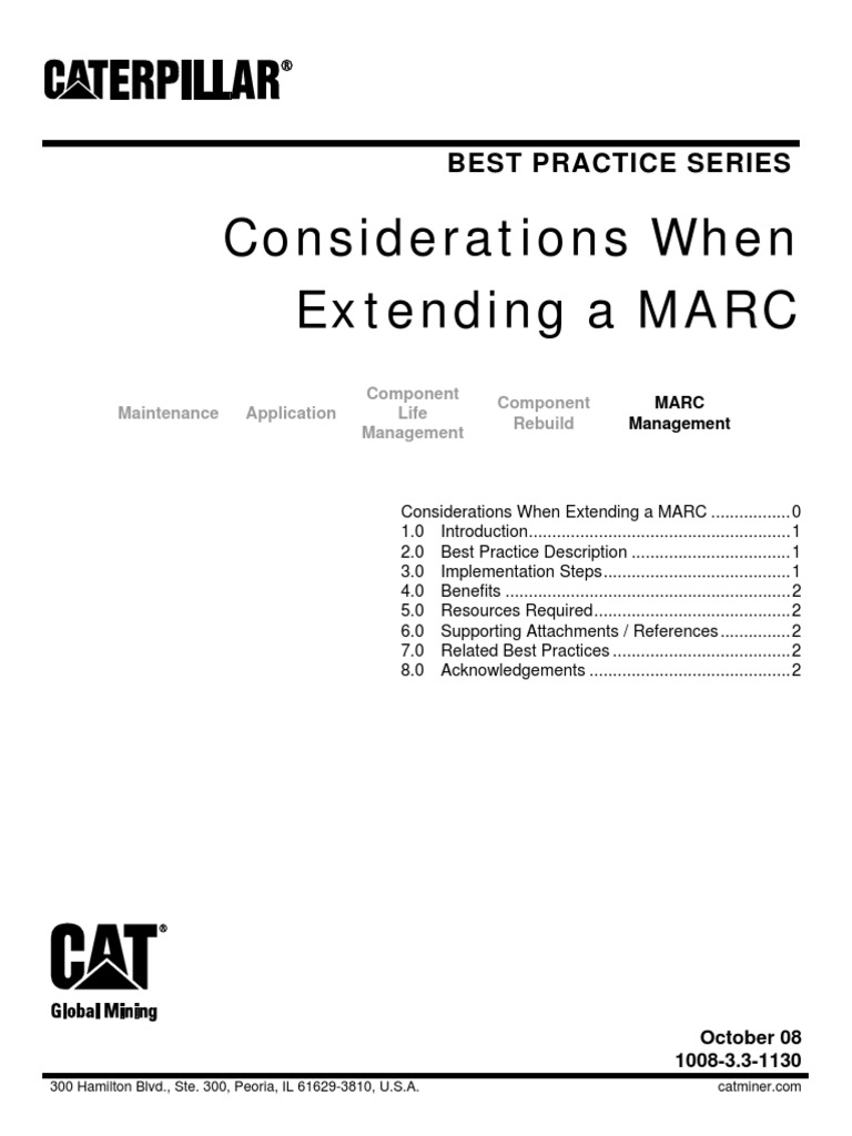 BP Publication - Considerations When Extending A MARC | Download Free ...