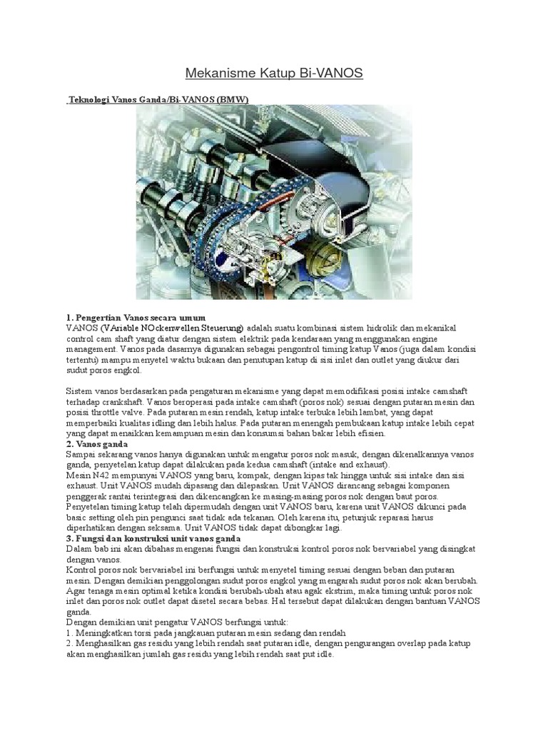 Sistem Vanos Ganda pada BMW | PDF