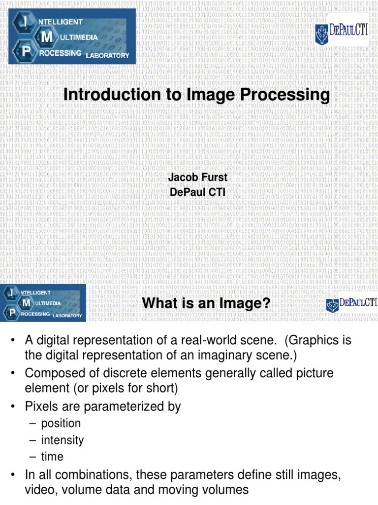Introduction To Image Processing | Download Free PDF | Image ...