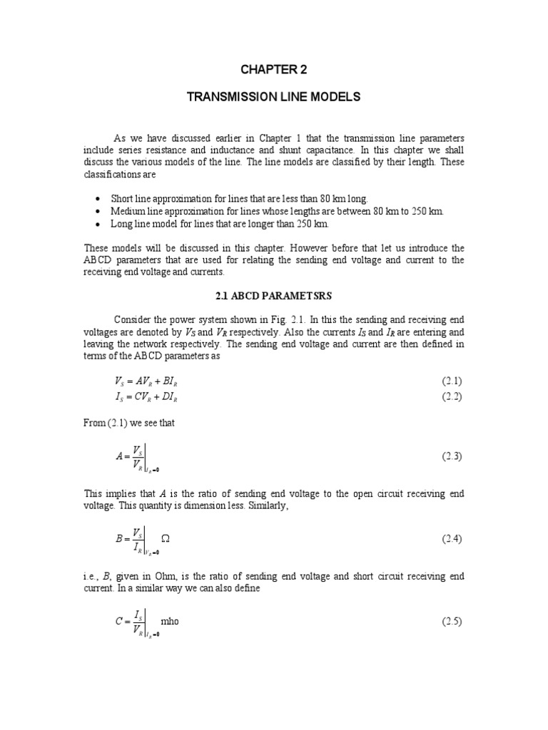 Transmission Line Models PDF | PDF | Ac Power | Transmission Line