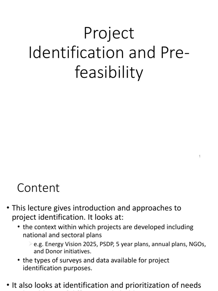 Project Identification 2c Feasibility 2c Approval and Implementation 1 ...