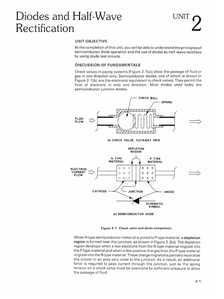 Experiment 2 - Diode Test and Familiarization | PDF