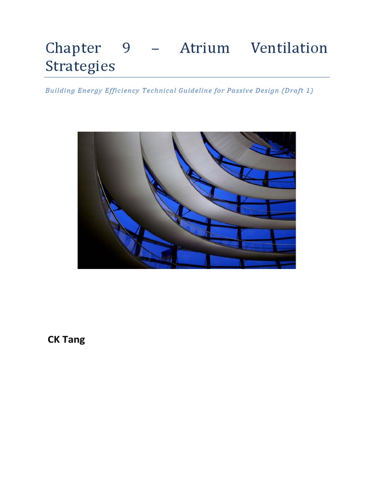 Atrium Ventilation Strategy | Ventilation (Architecture) | Efficient ...