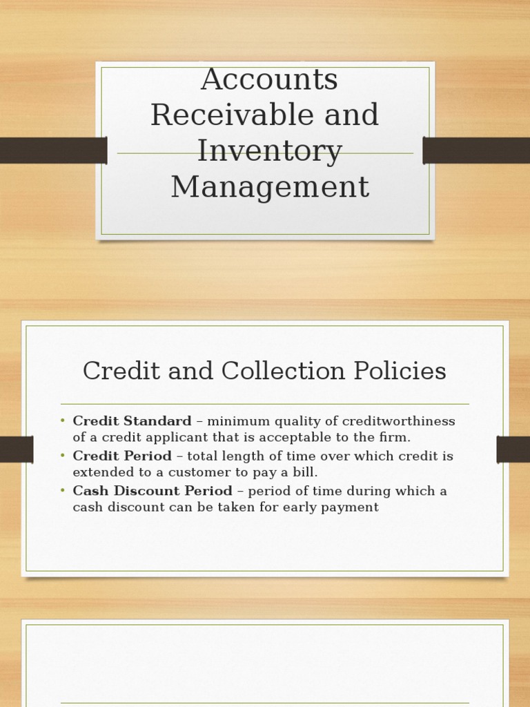 Accounts Receivable and | PDF | Credit Risk | Credit