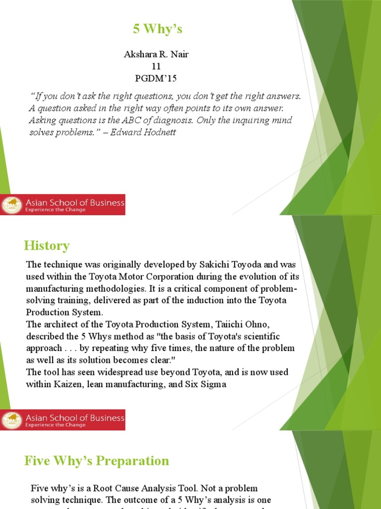 5 Why's - Akshara R. Nair | PDF | Cognition | Cognitive Science