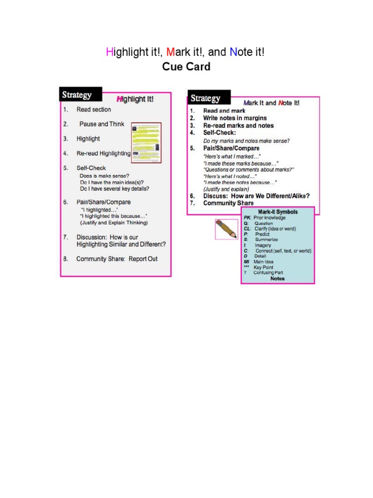 Strategycuecards | PDF