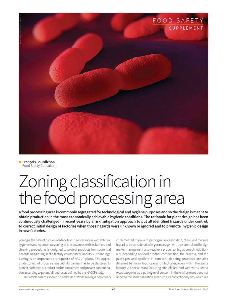 Zoning Classification in Food Processing Areas | PDF | Housekeeping ...