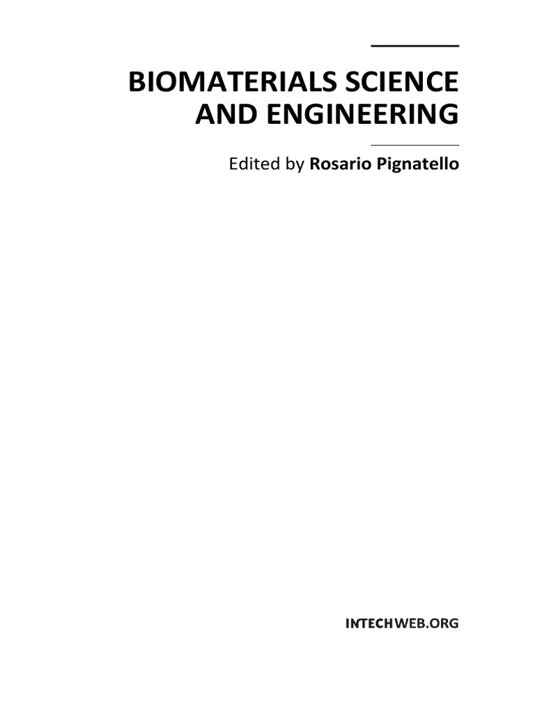 Biomaterials Science and Engineering PDF | PDF | Biomaterial | Nanoparticle