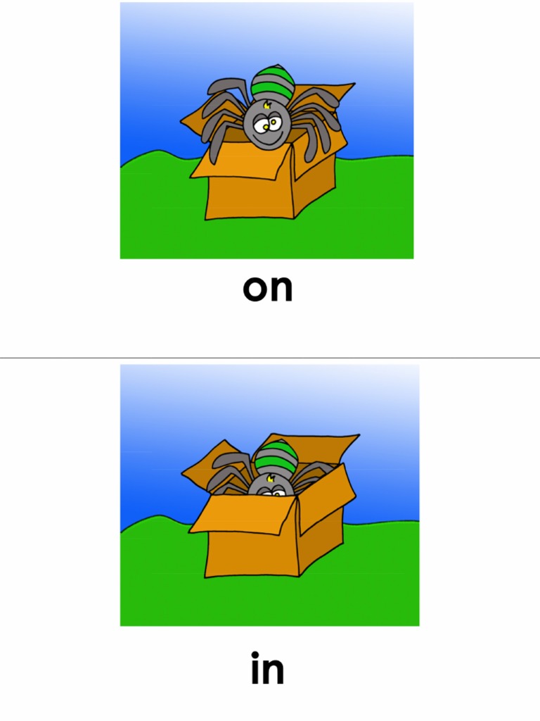 On in Under Flashcards | PDF