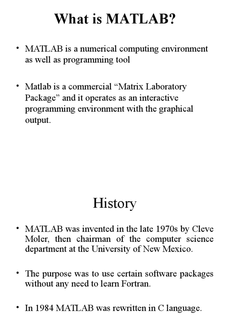 Basics in Matlab-1 | PDF | Matlab | Software Development