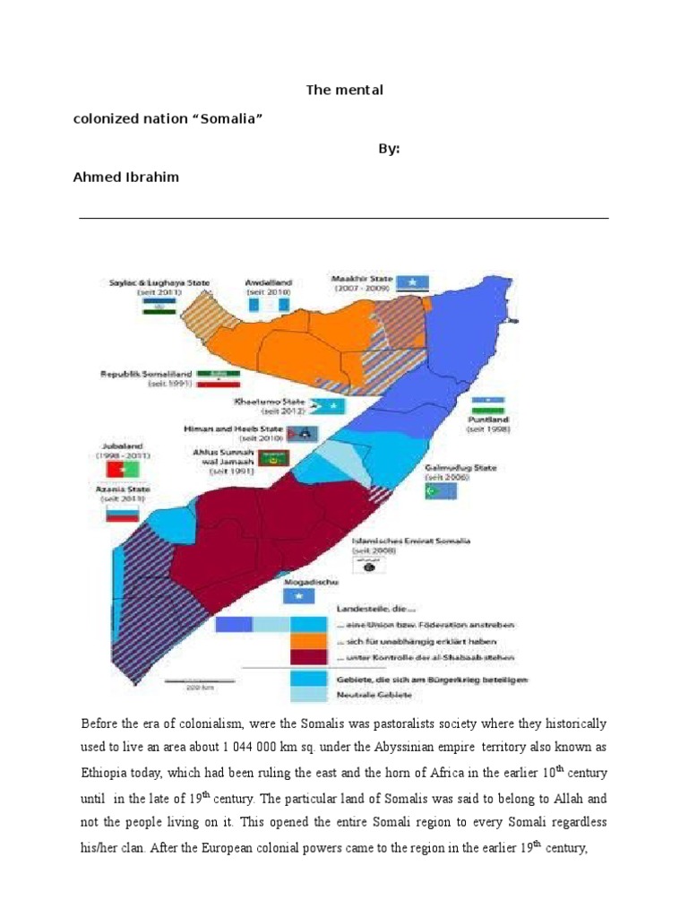 Somalia's Mental Colonization | PDF | Somalia | Ethiopia