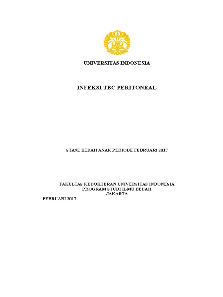 Makalah TB Usus | PDF