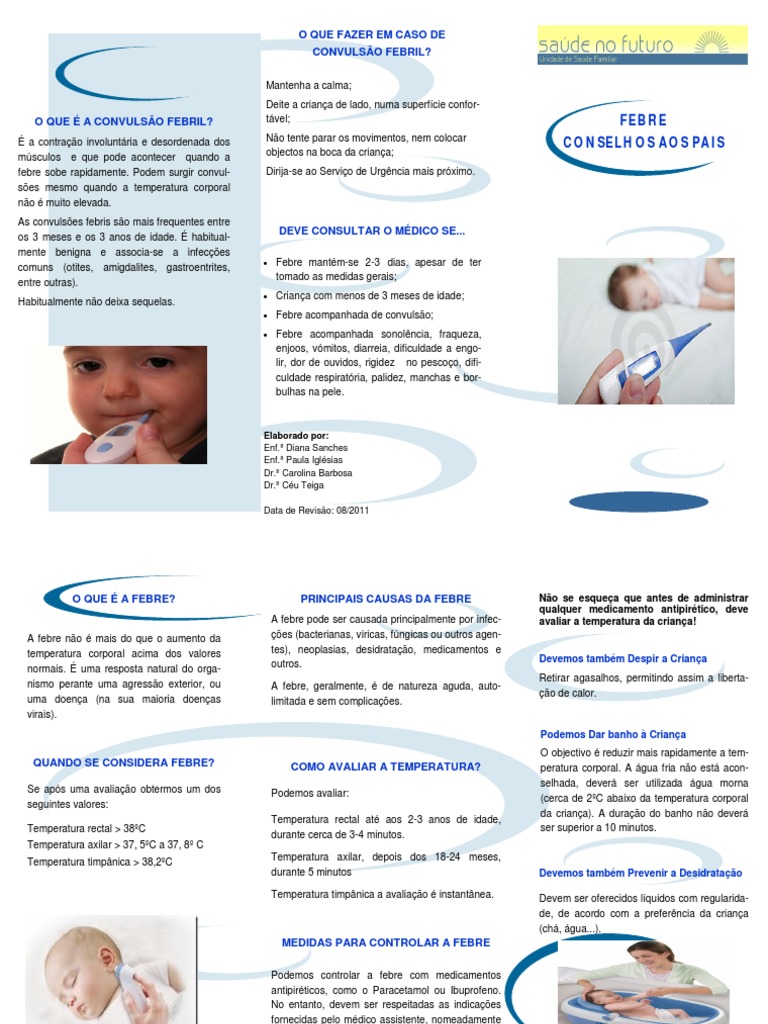 Folheto Da Febre | PDF | Febre | Sintomas e sinais