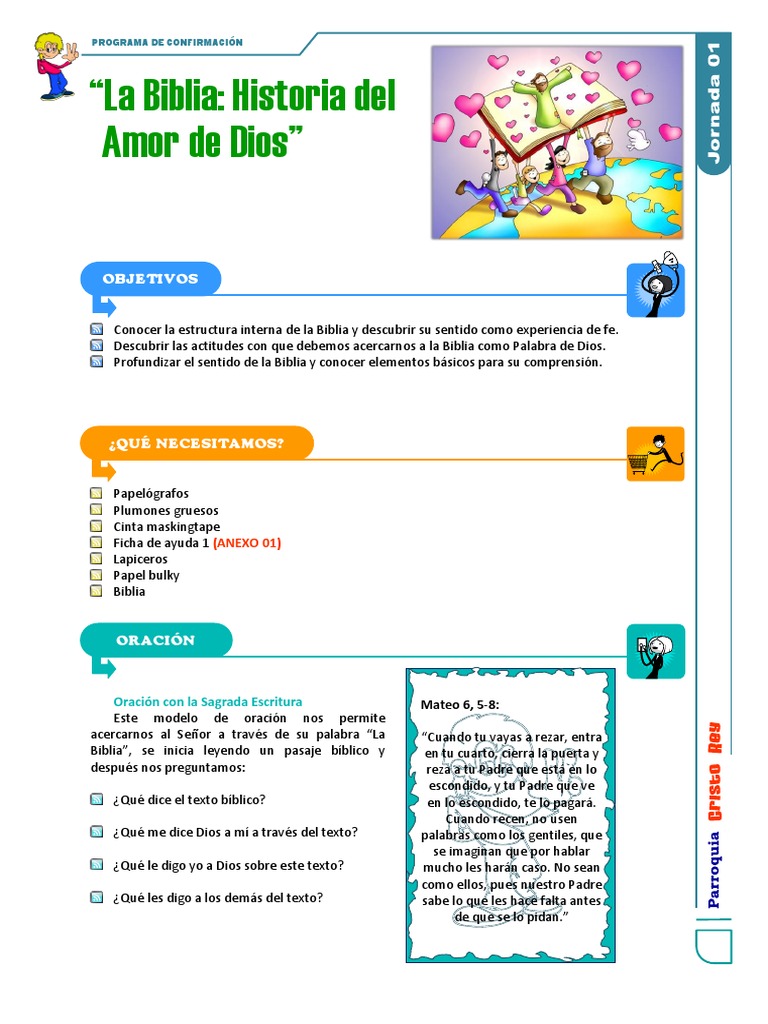 JORNADA 01 La Biblia Historia Del Amor de Dios | PDF | Viejo Testamento ...