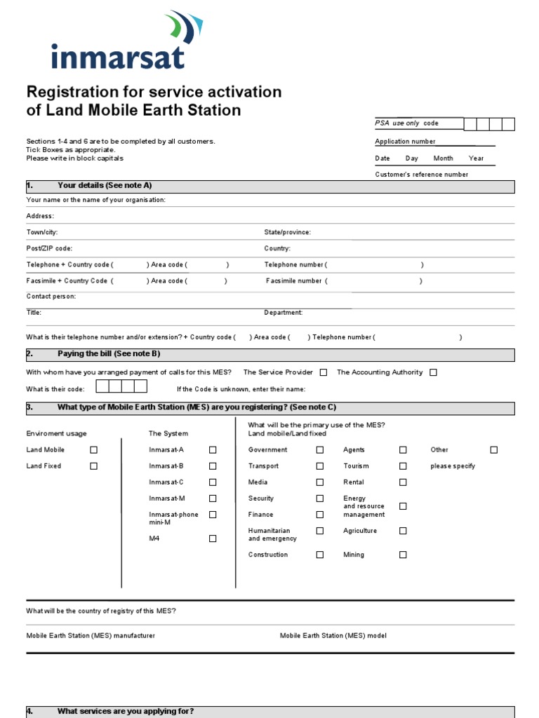 Inmarsat Mobile Earth Station Registration | PDF | Indemnity | Government