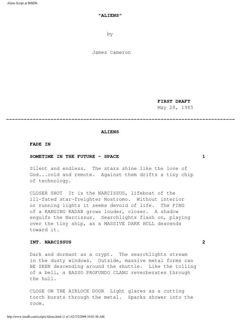 Aliens Screenplay PDF | PDF | Nature