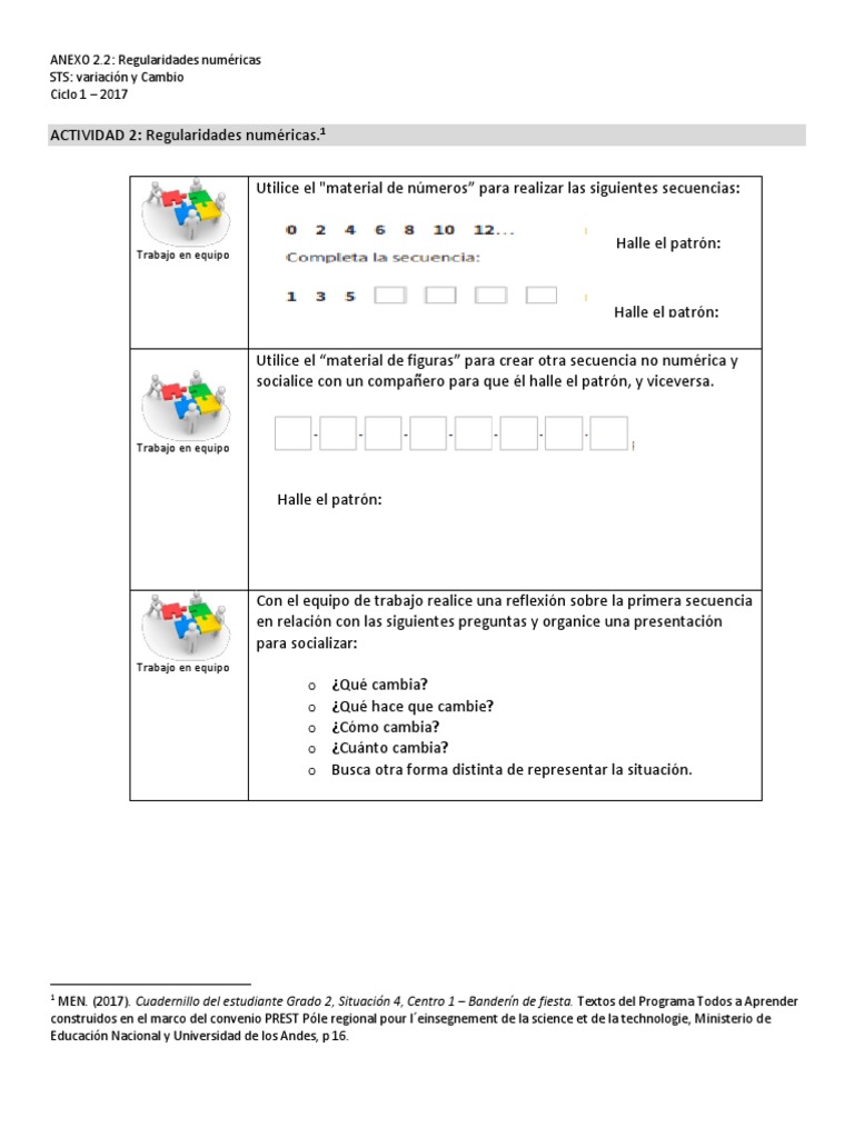 Regularidades Numéricas en Educación Primaria | PDF | Informática