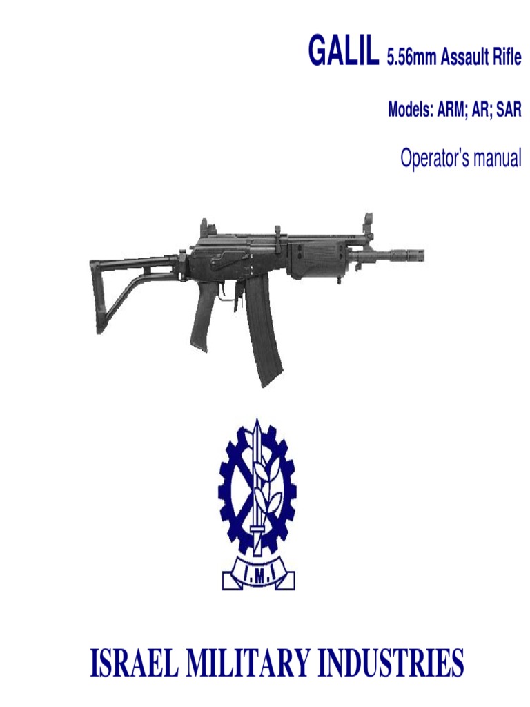 Galil 5.56 PDF | PDF | Trigger (Firearms) | Magazine (Firearms)