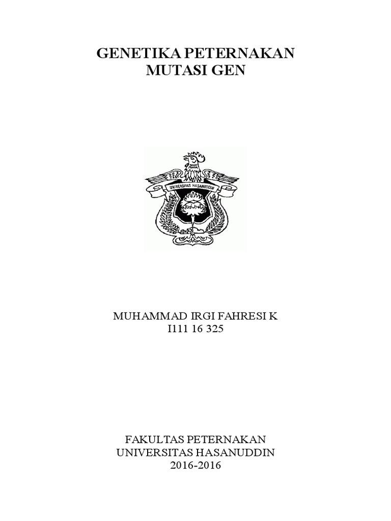Mutasi Gen dalam Genetika Peternakan | PDF | Sains & Matematika