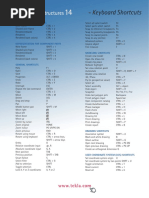 Tekla Keyboard Shortcuts | PDF | Keyboard Shortcut | Software